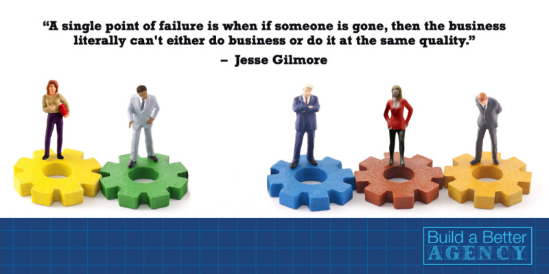 Identifying single points of failure to grow your agency with Jesse Gilmore